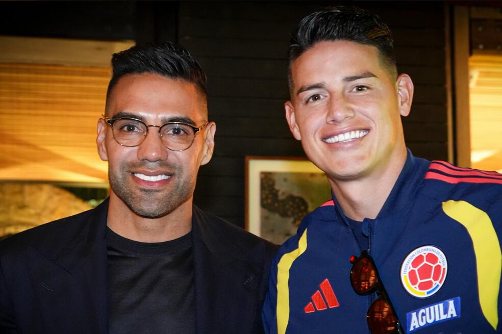 Falcao acompañó a la selección de Colombia antes del viaje rumbo al Mundial