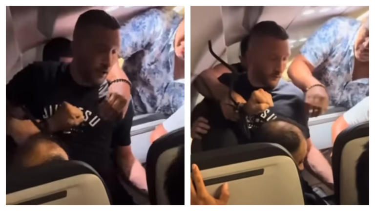 Airline passenger restrained after terrifying mid-flight rampage