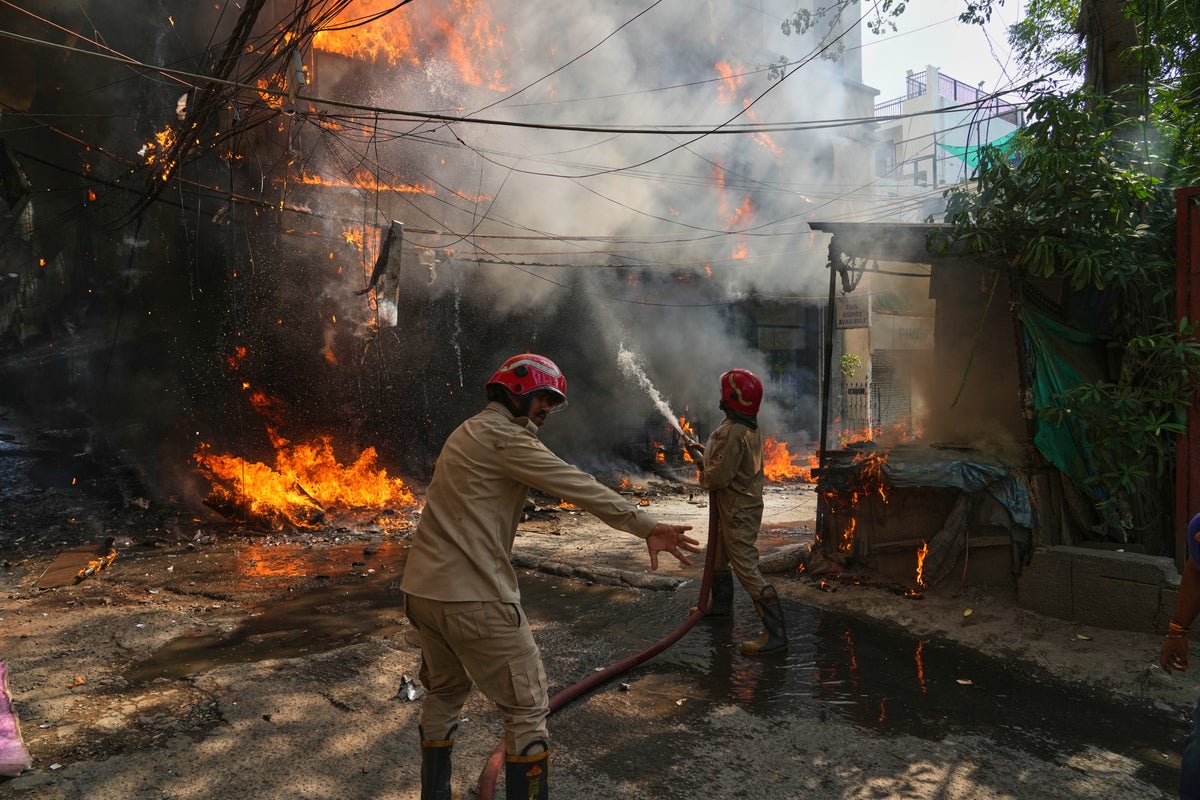 At least 21 dead in major fire at restaurant and hotel in Delhi