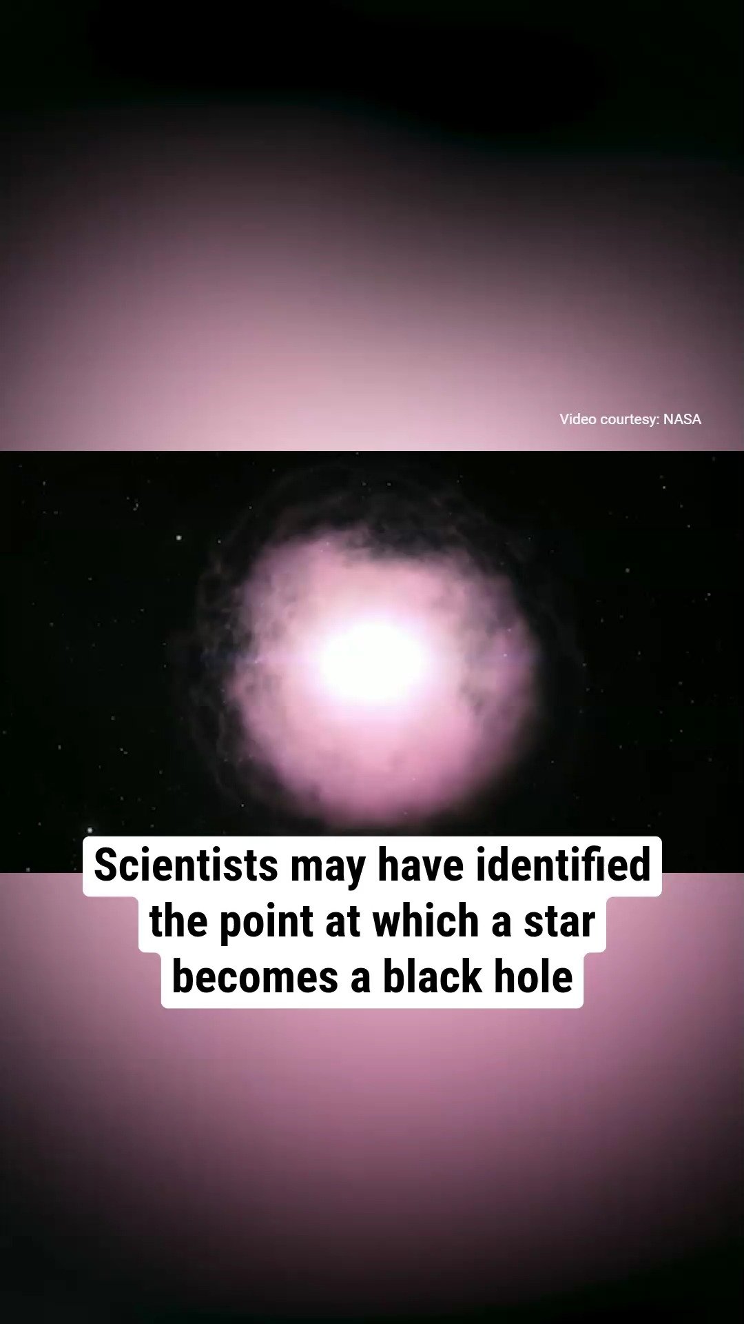 Scientists finally know exactly when a star becomes a black hole