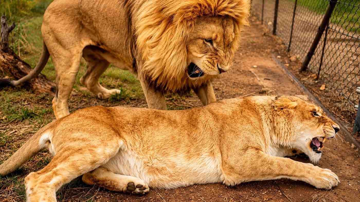 One wrong move could start lion trouble