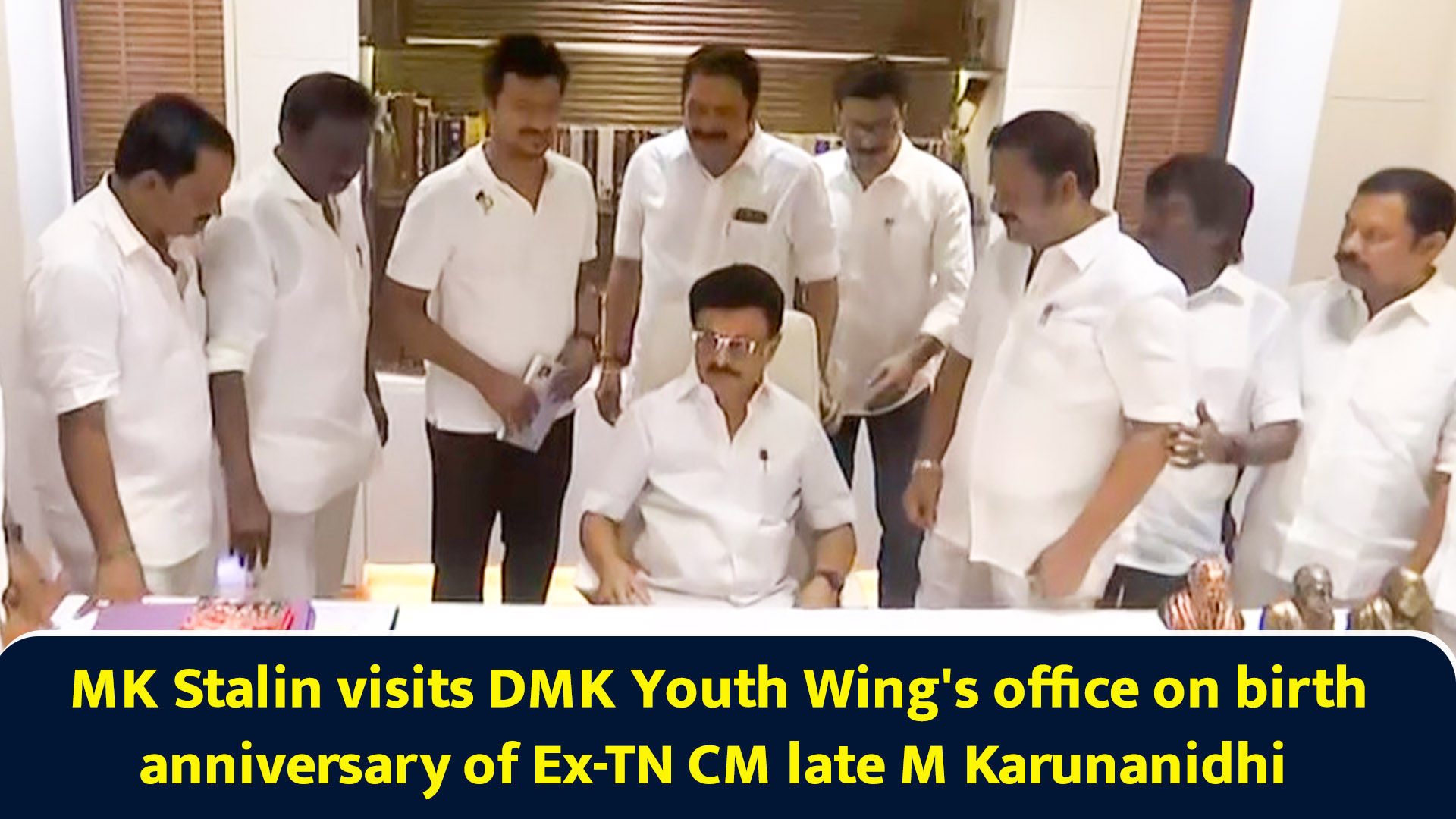 MK Stalin visits DMK Youth Wing's office on birth anniversary of ex-TN ...