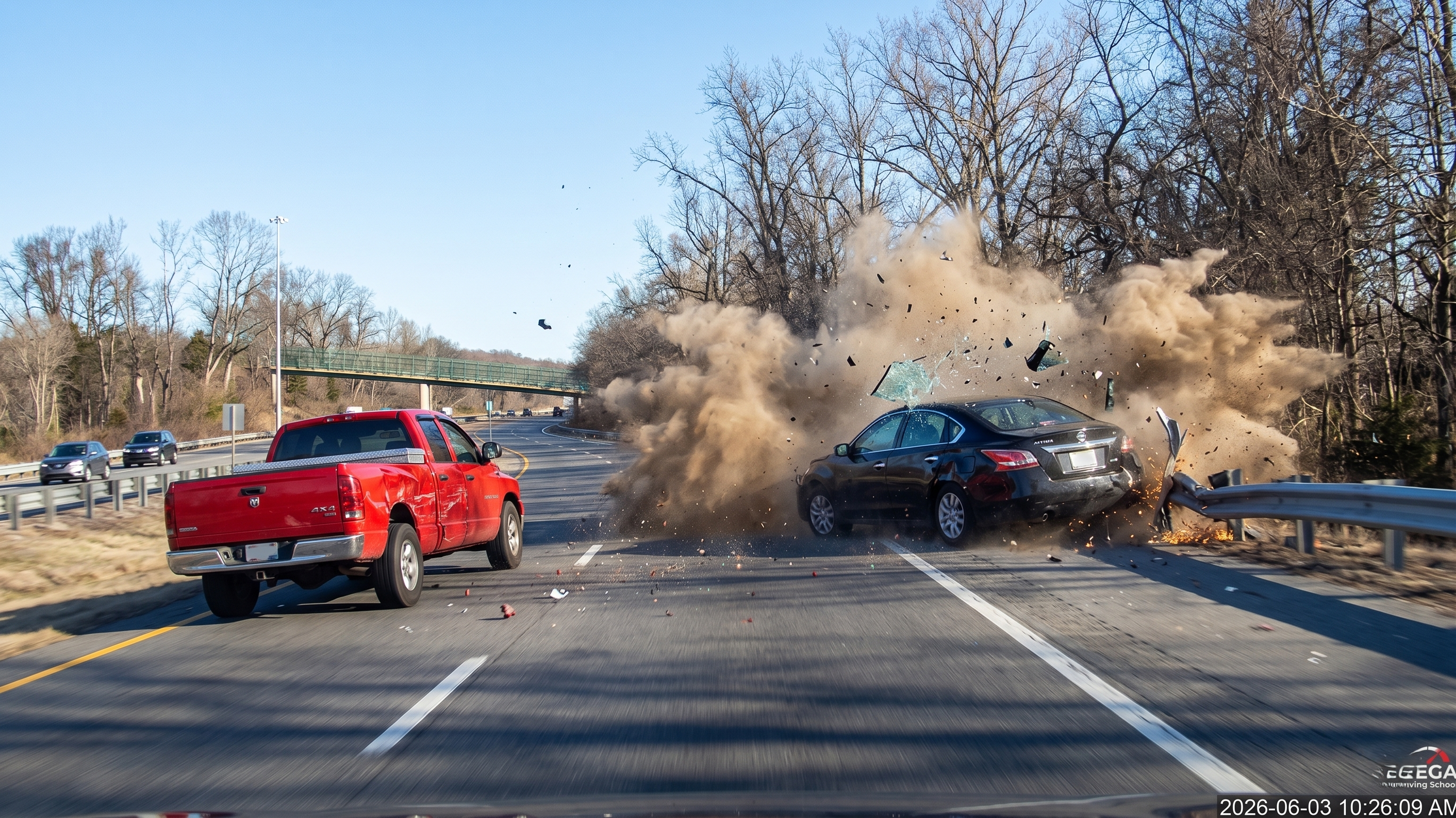 Watch how one aggressive lane change triggered a terrifying crash