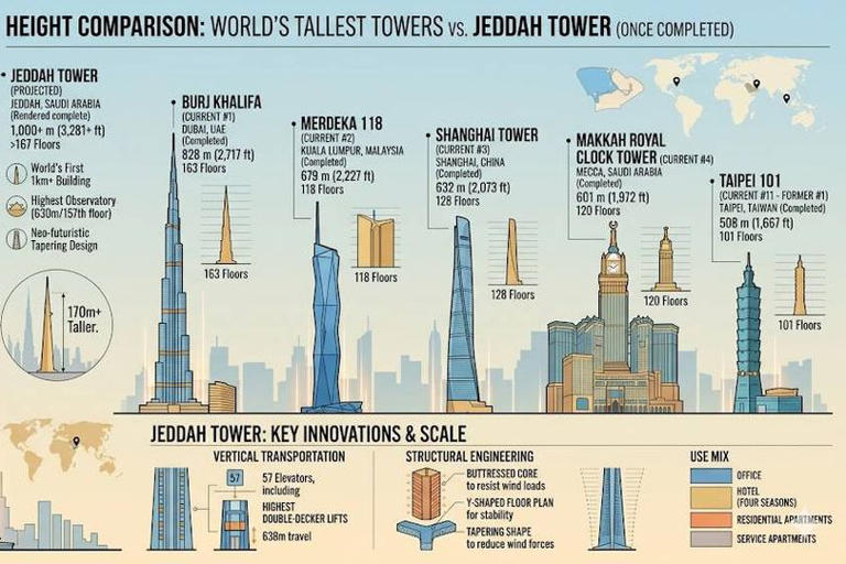 Incredible pictures of world's tallest skyscraper that will be 1km tall ...