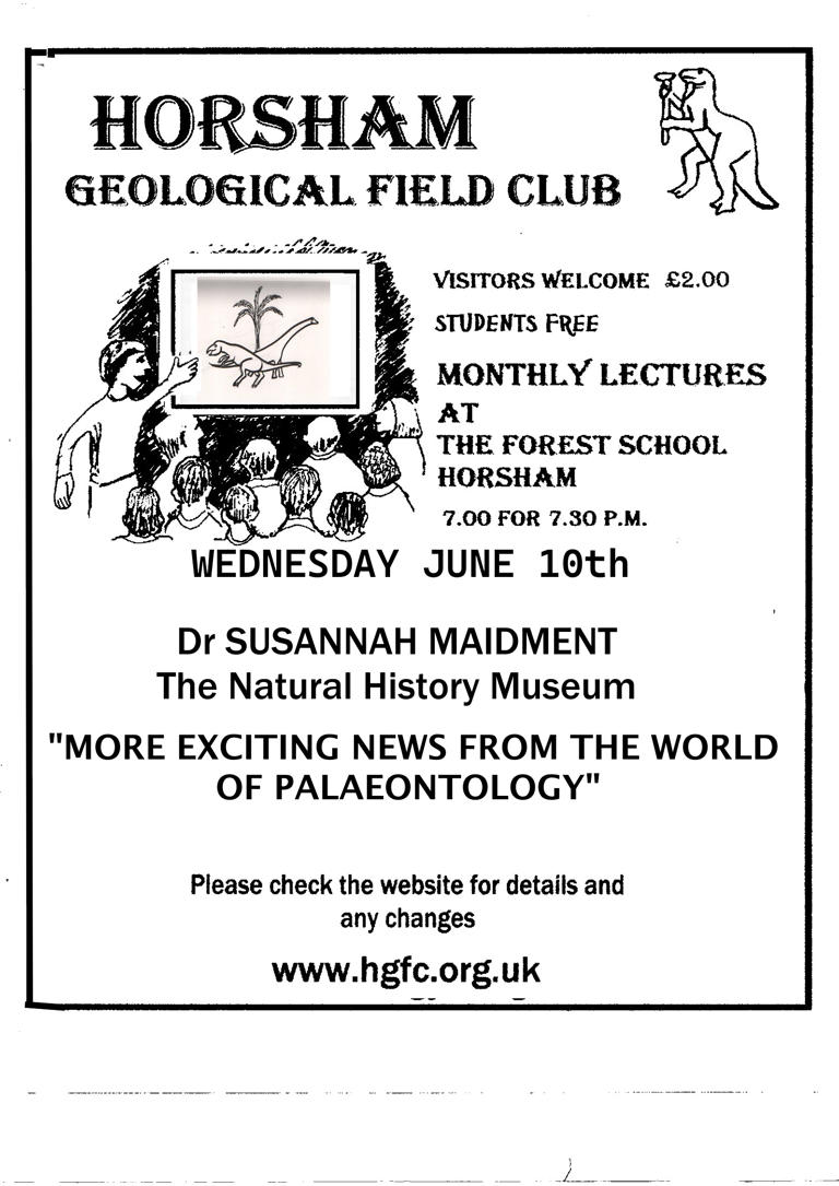 Horsham Geological Field Club presents “More exciting news from the ...