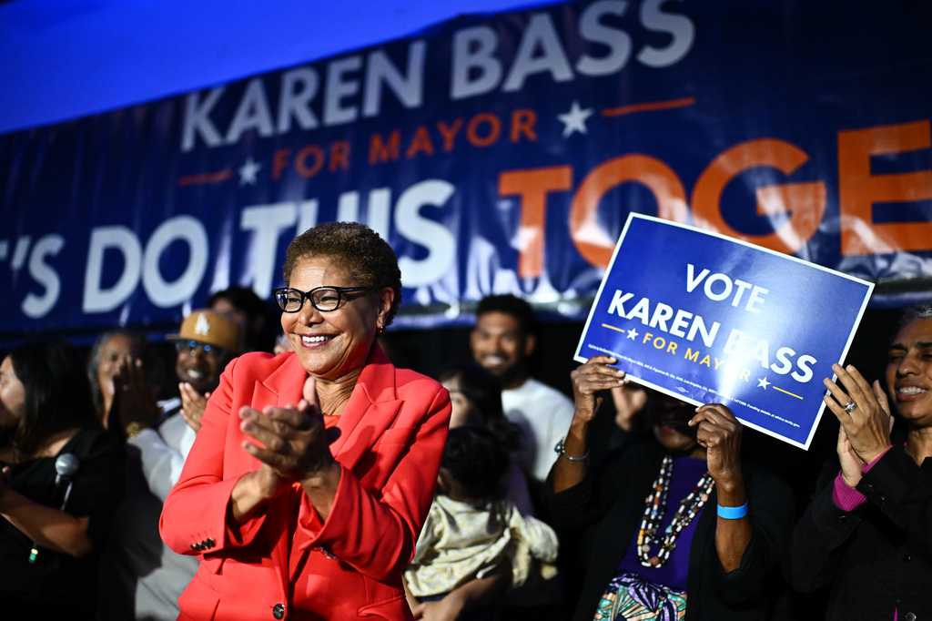 Los Angeles Mayor Karen Bass advances to November runoff as she seeks ...