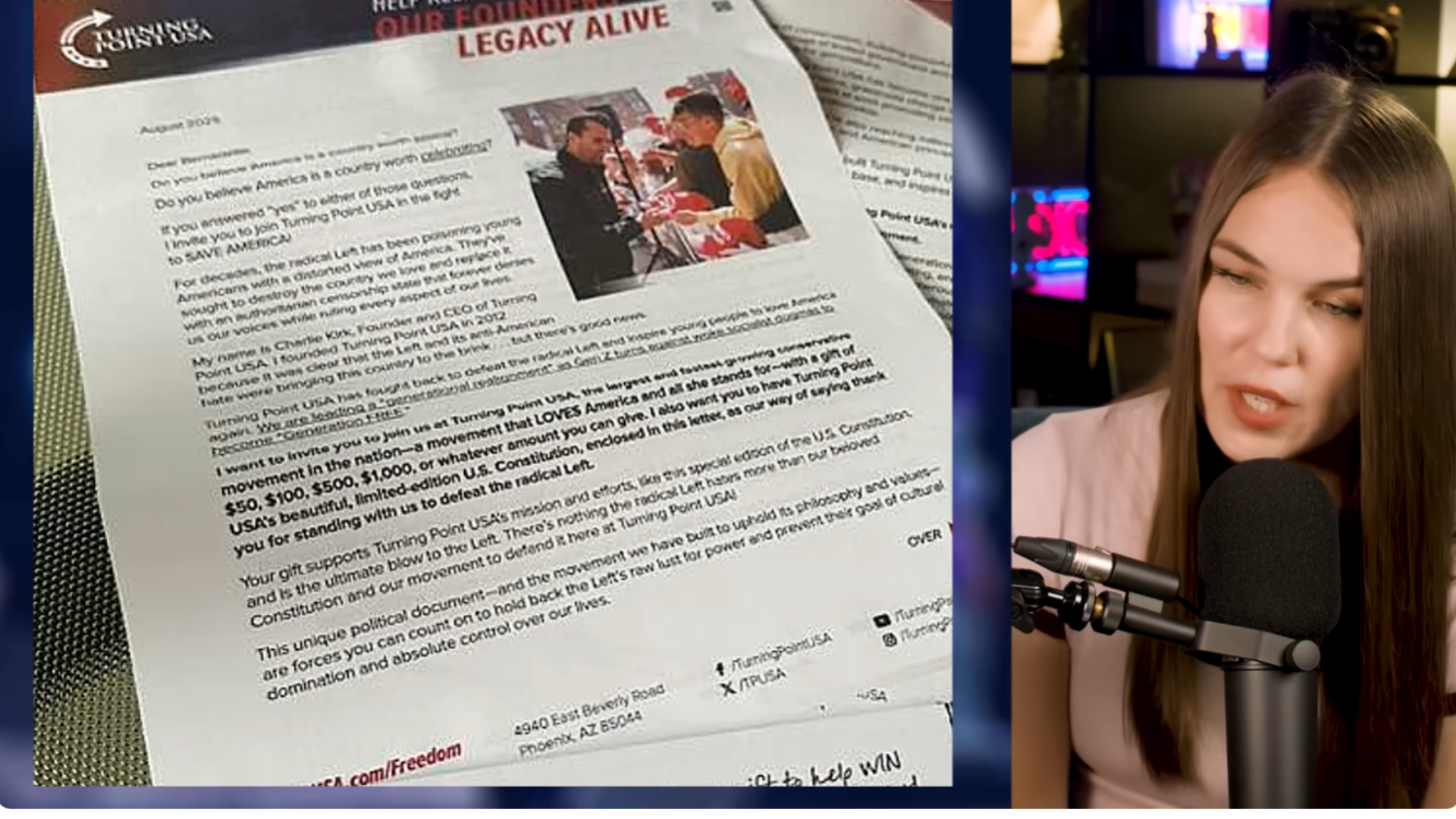 TPUSA faces fraud allegations after Erika Kirk loyalty pledge letter ...