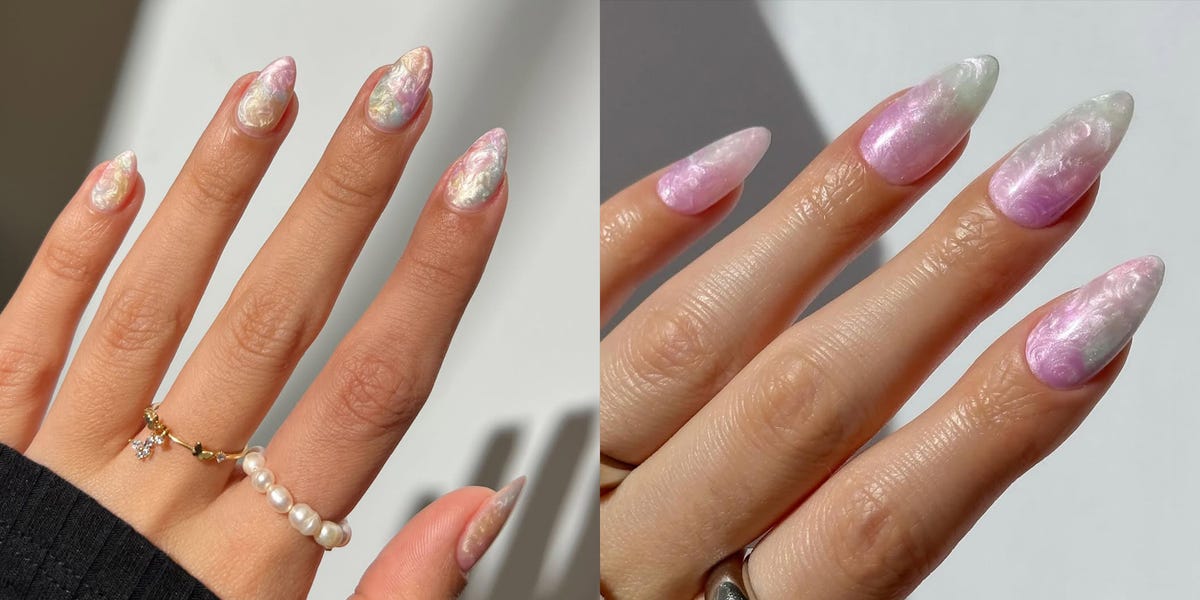 Pearl nails are officially the chicest manicure trend of the summer: 12 ...