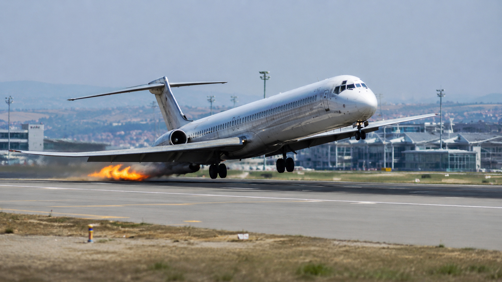 The takeoff that ended in 10 seconds