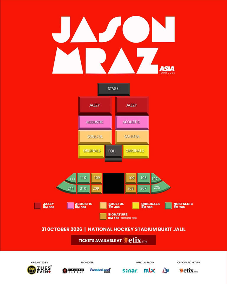 Grammy-winning singer-songwriter Jason Mraz to play first Malaysia show ...