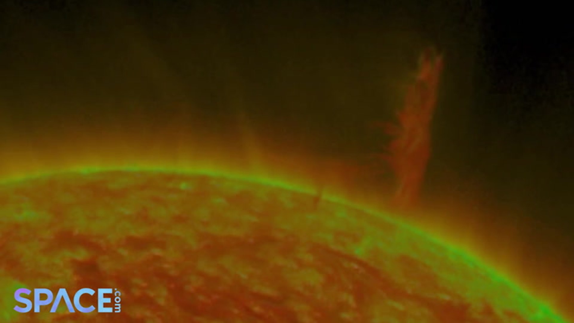 Time-lapse from space of huge tornado on Sun captured