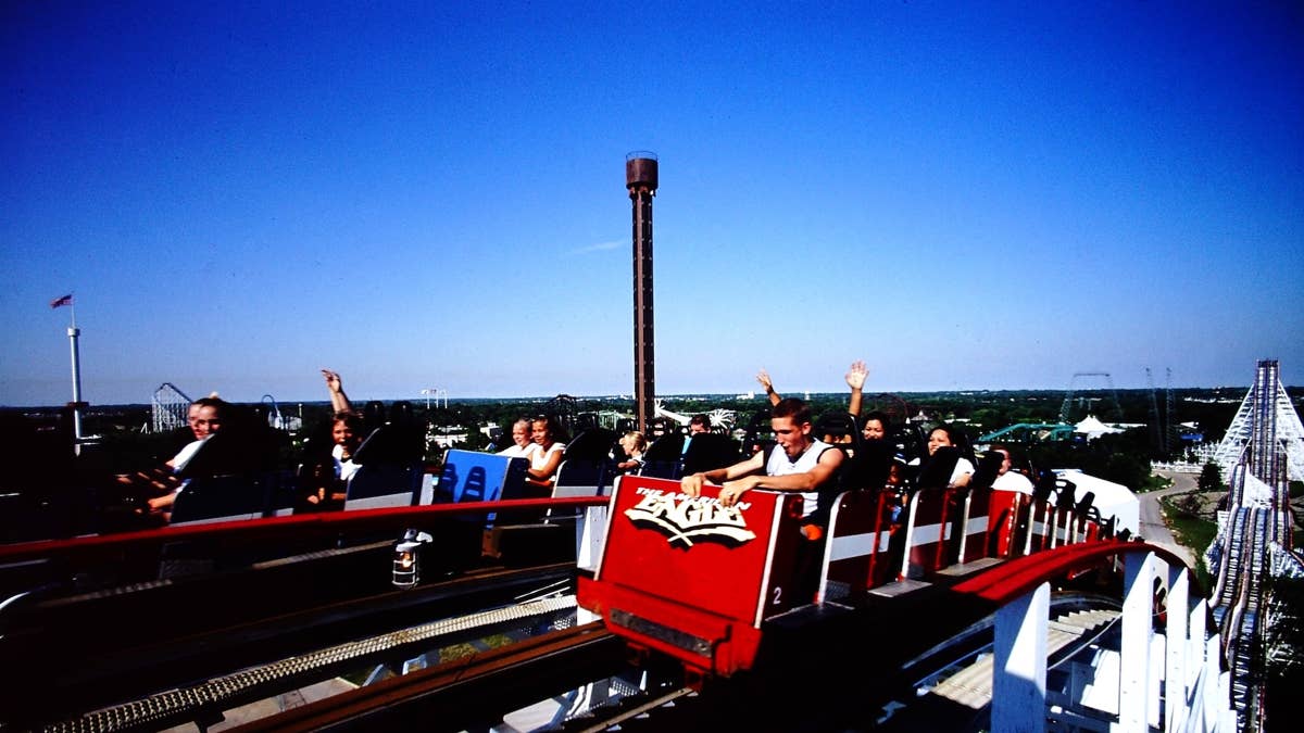 American Eagle roller coaster returns to Six Flags after nearly a decade