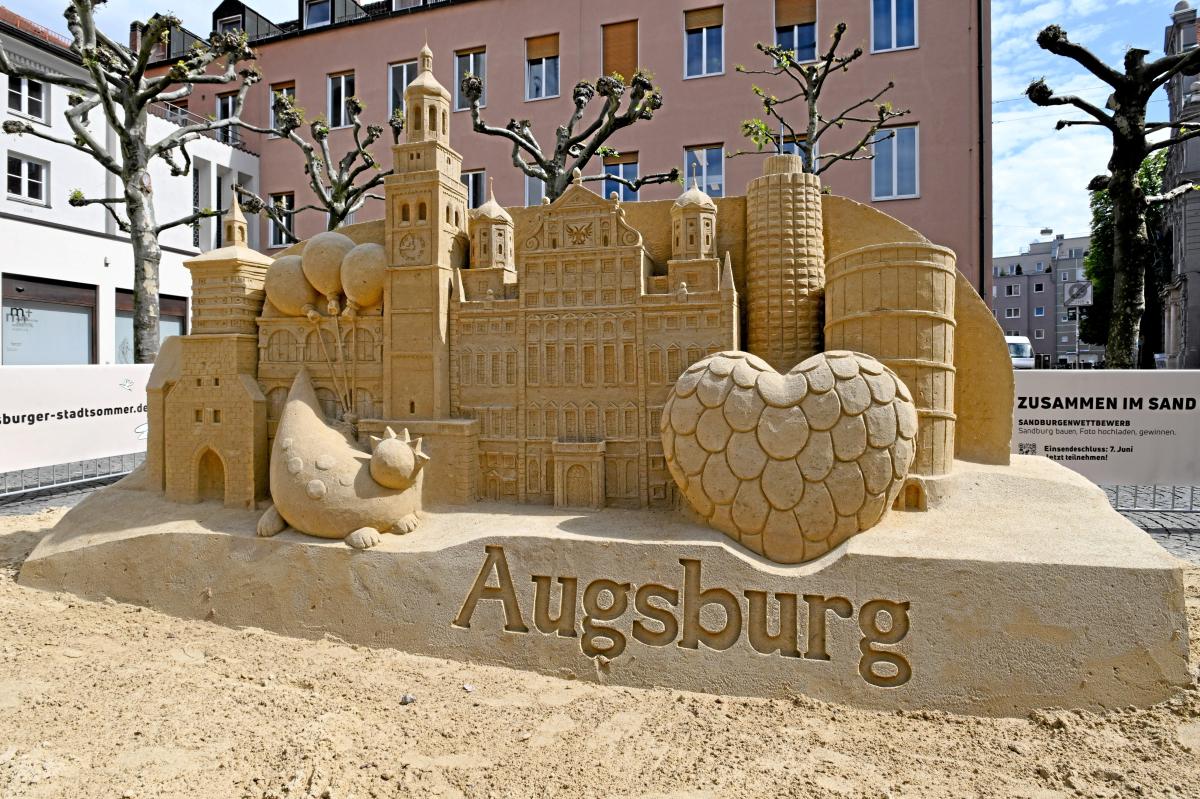 Augsburger Sand-Kunstwerk hat mehrere Wochen überlebt – doch jetzt wird ...