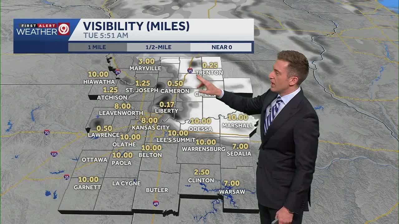 Morning fog gives way to a beautiful day, then rain and cold arrive