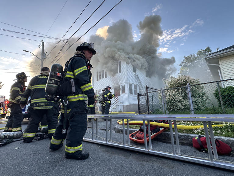 Fire breaks out at Quincy home