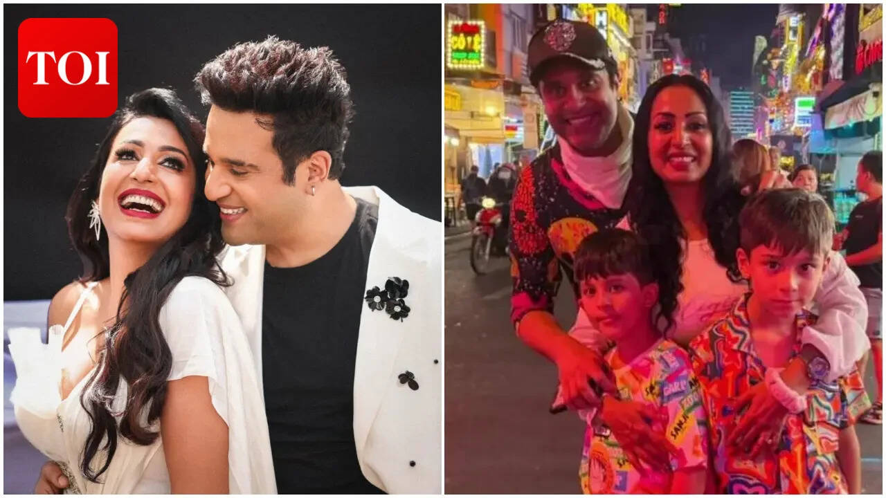 Kashmera Shah, Krushna Abhishek's twins Rayaan and Krishaang turn 9 ...