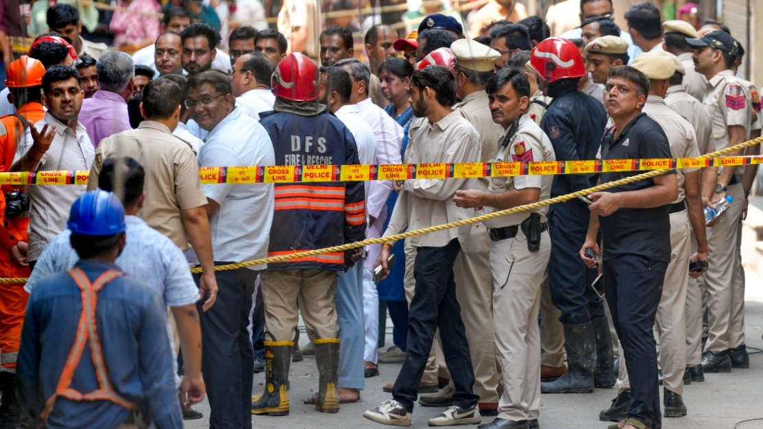 Delhi hotel fire: How locals rushed to save those trapped inside