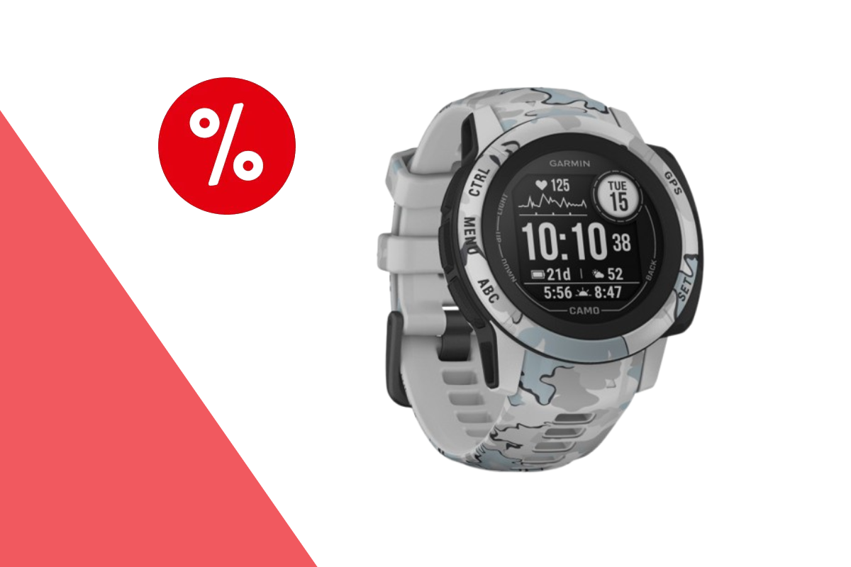 Garmin Instinct2s Camo: Marken-Smartwatch für kurze Zeit reduziert