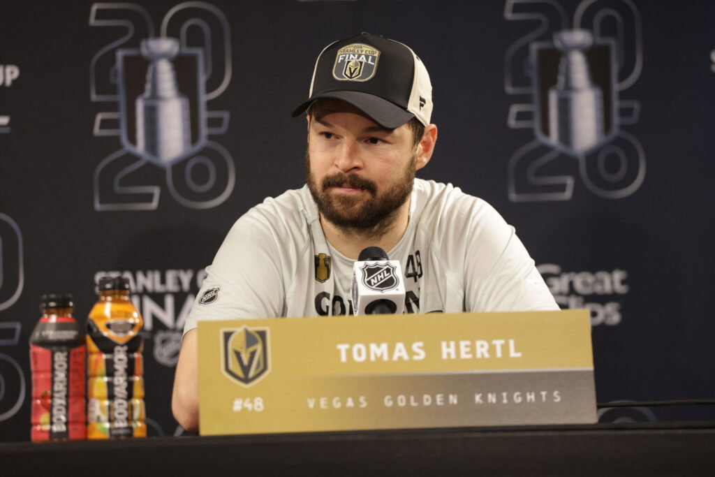 Golden Knights’ Hertl credits former teammate Joe Pavelski for playoff ...