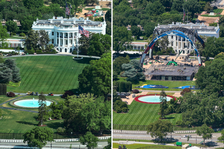 How the White House lawn will be restored after UFC event