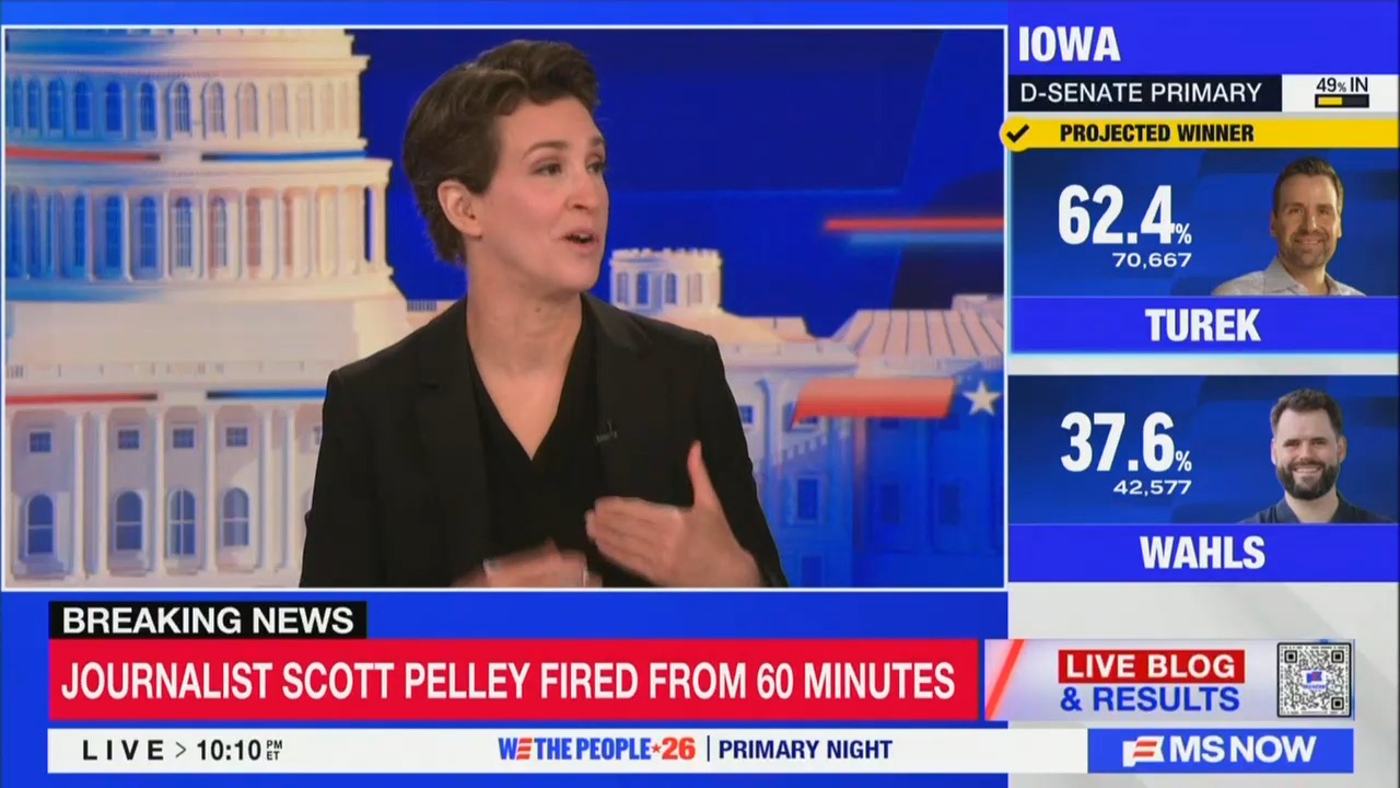 Rachel Maddow fumes at CBS brass over Scott Pelley firing — accuses ...