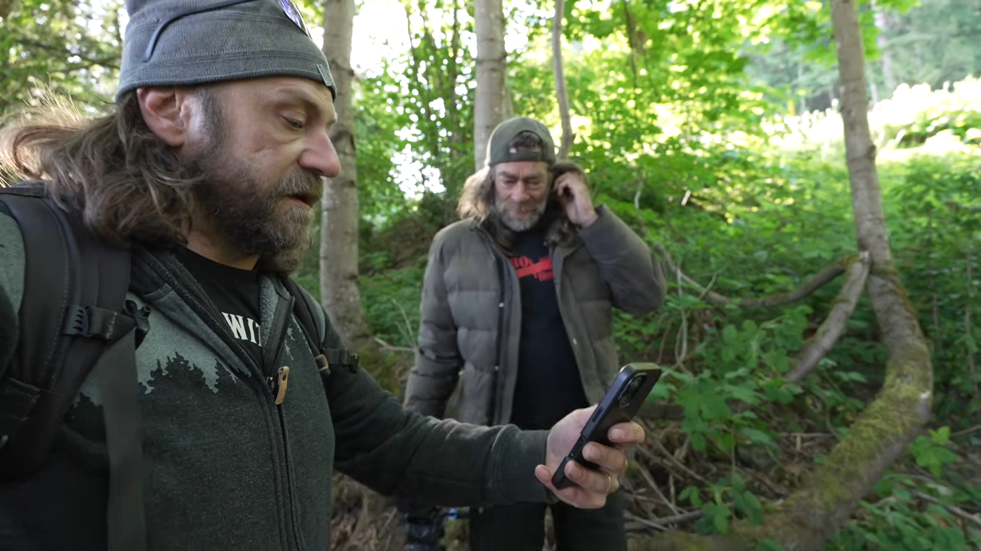 Steve and Greg Ovens disappear into the woods of First Blood
