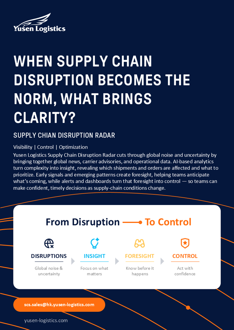 Yusen Logistics launches AI-powered supply chain disruption radar