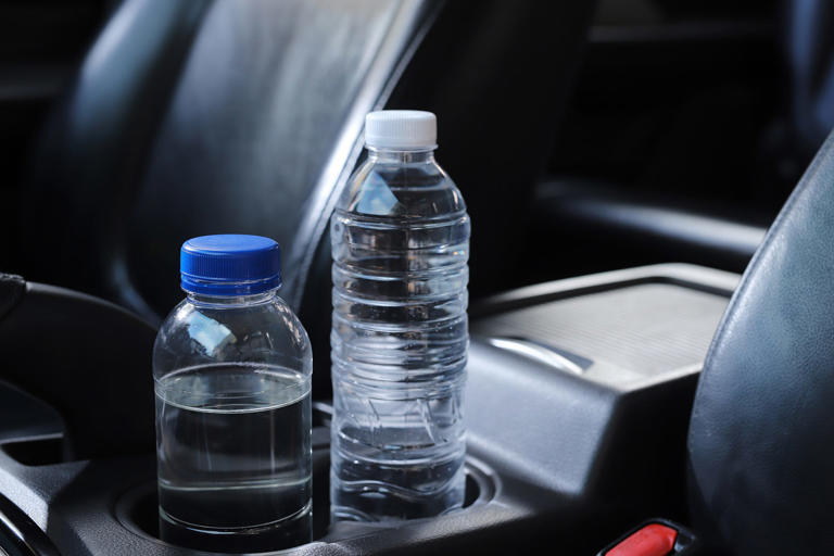 Is bottled water left in a hot car safe to drink?