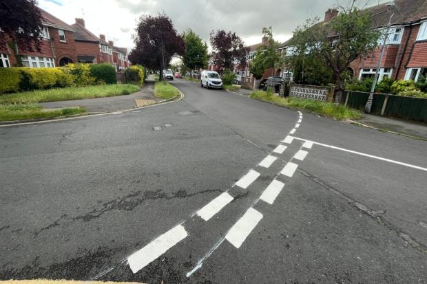 Fears new road markings painted in wrong place are an accident waiting ...