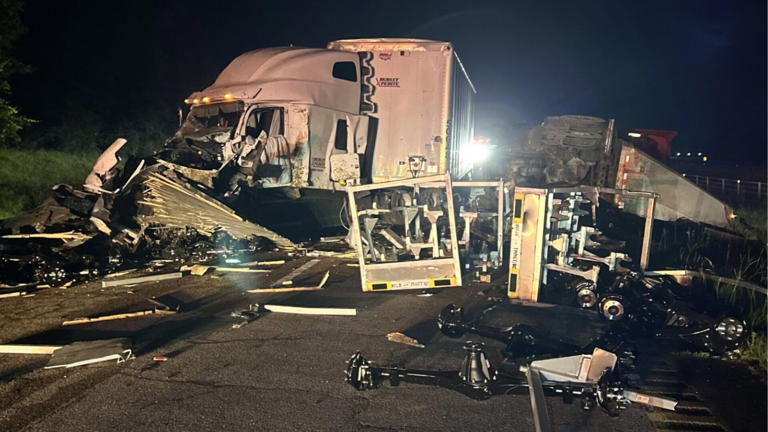 Cleared: Two 18-wheelers crash on I-59 in Pearl River County