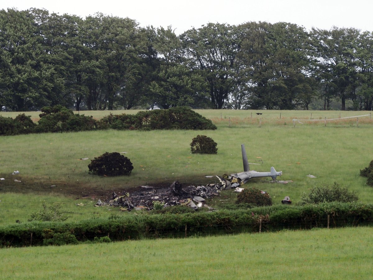 Three dead after Royal Navy helicopter crashes in Devon field