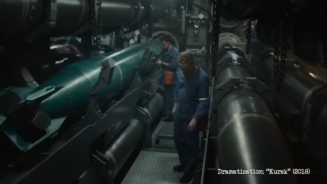A torpedo exploded inside the Kursk then 118 sailors were trapped below