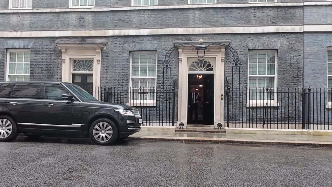 Keir Starmer leaves 10 Downing Street for PMQs