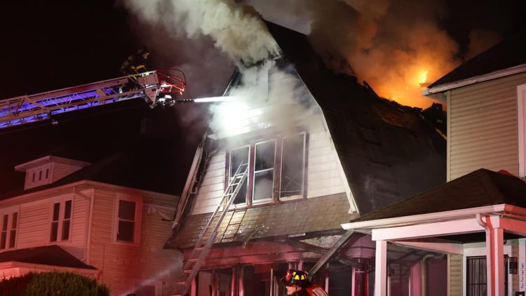 Fire burns through house on Indy's near north side