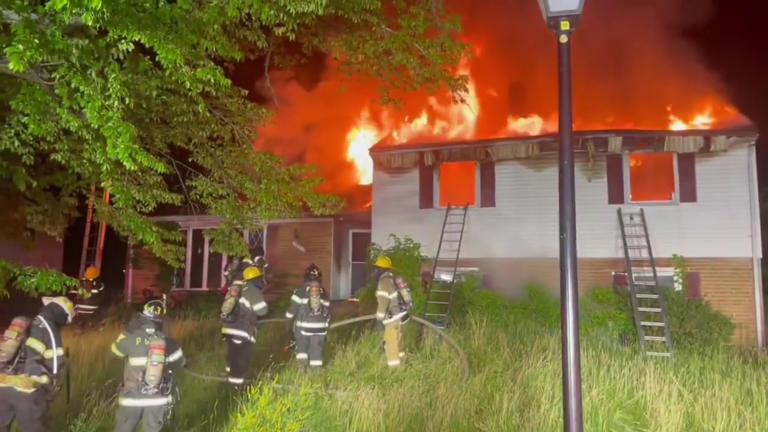 Video: Fire tears through Prince George's County home