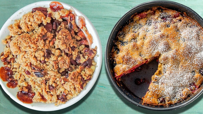 What's the difference between a Betty and buckle dessert?