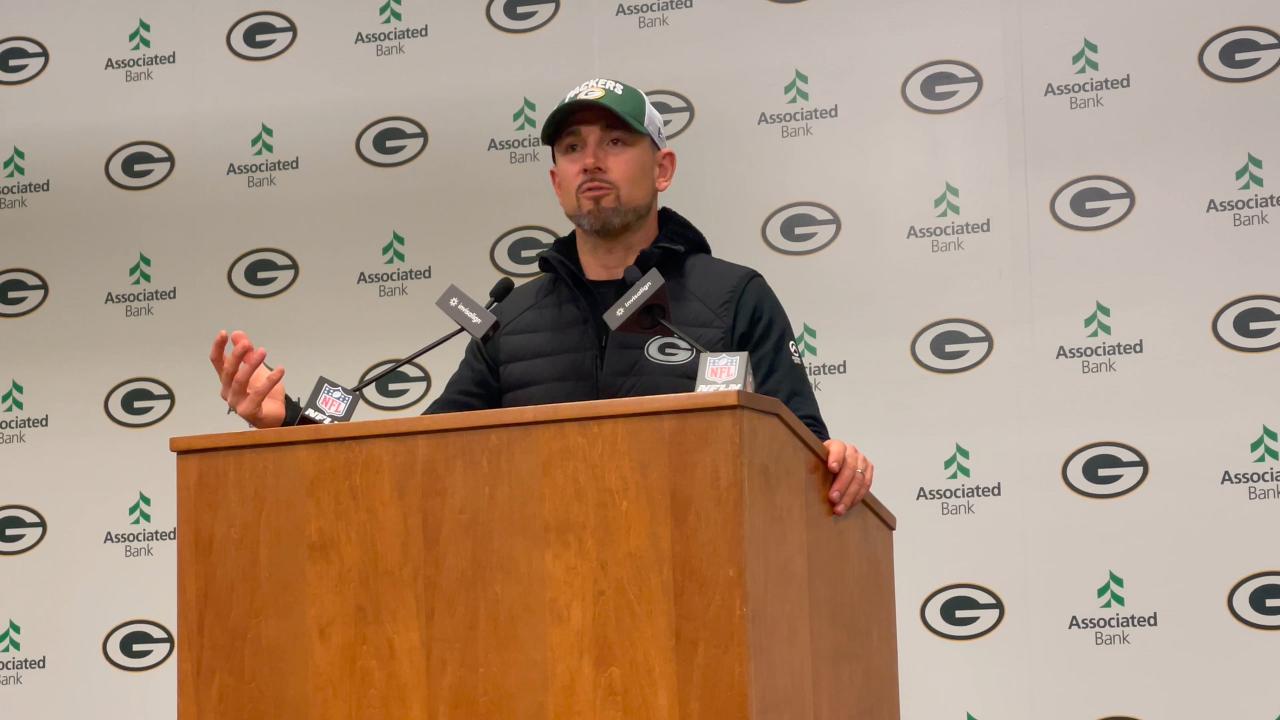 Packers' coach Matt LaFleur on Bears' punt-return touchdown