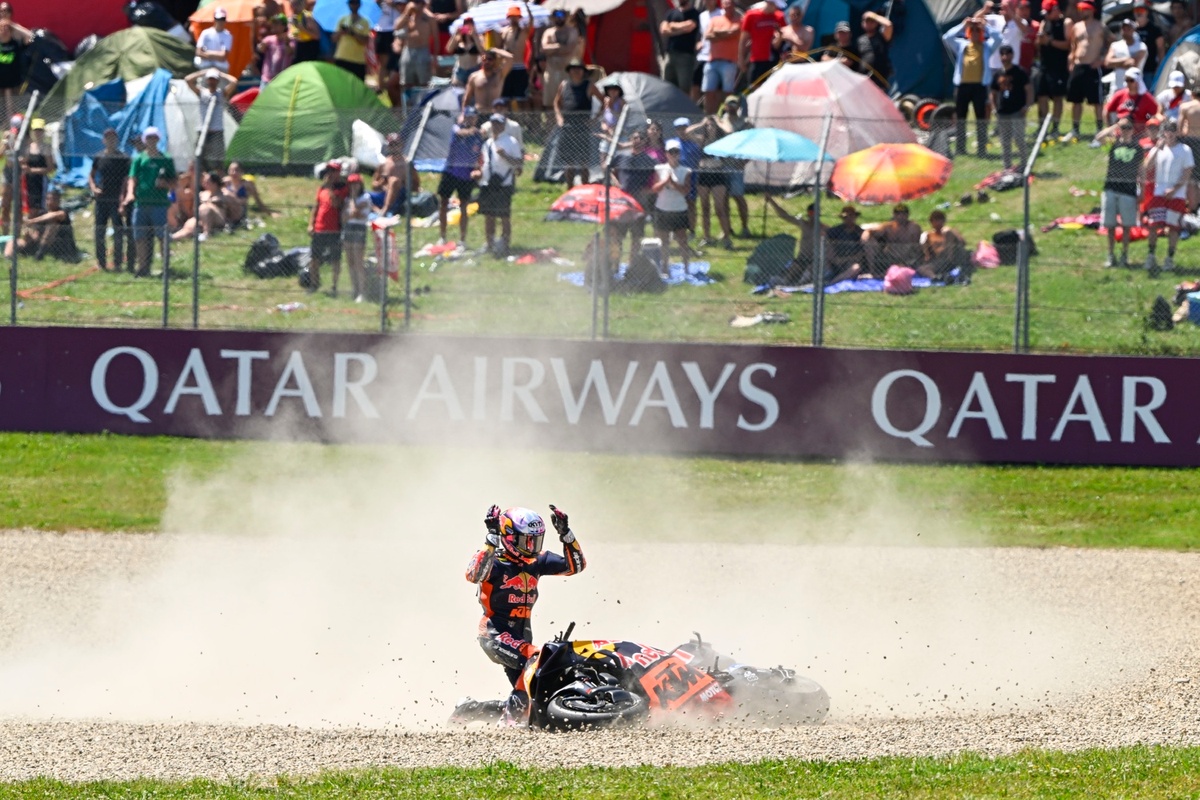 Bastianini agacé par sa double chute au Mugello et l'instabilité de la KTM