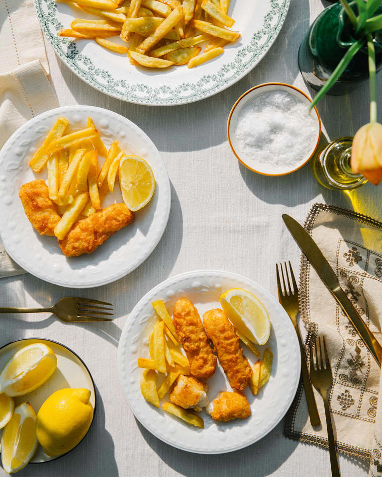 Fish sticks σπιτικά, με κρούστα παξιμαδιού – αμυγδάλου