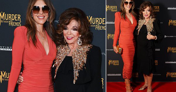 Joan Collins, de 93 años, acapara todas las miradas en una rara ...