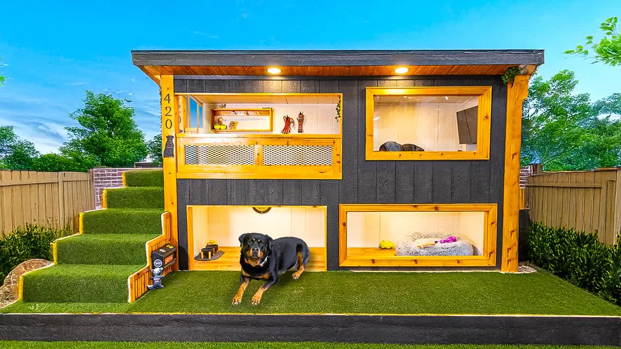 I built my brother’s dog a house better than most men live in