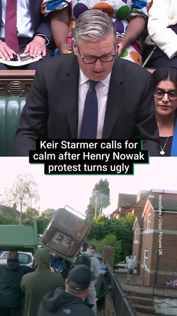Keir Starmer calls for calm after Henry Nowak protests turn ugly