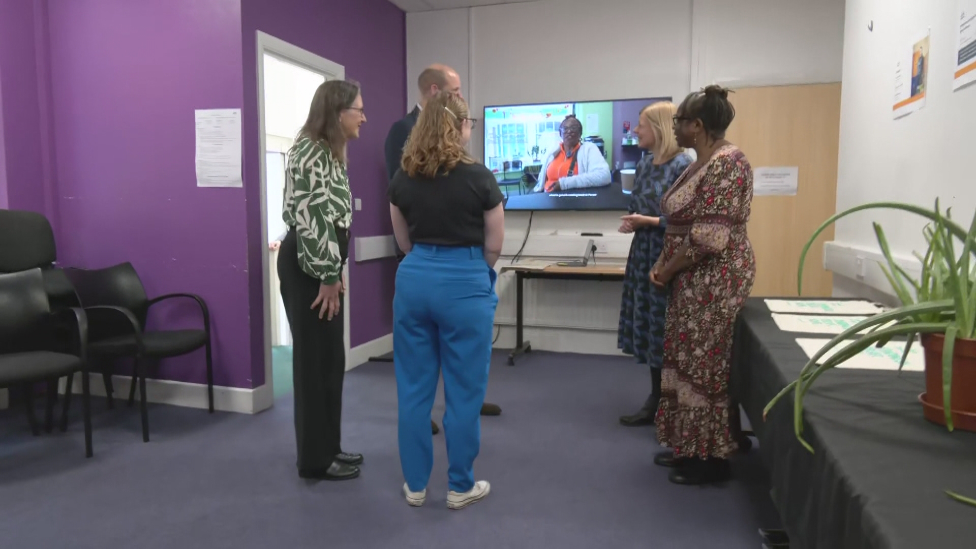 Prince William visits London food bank