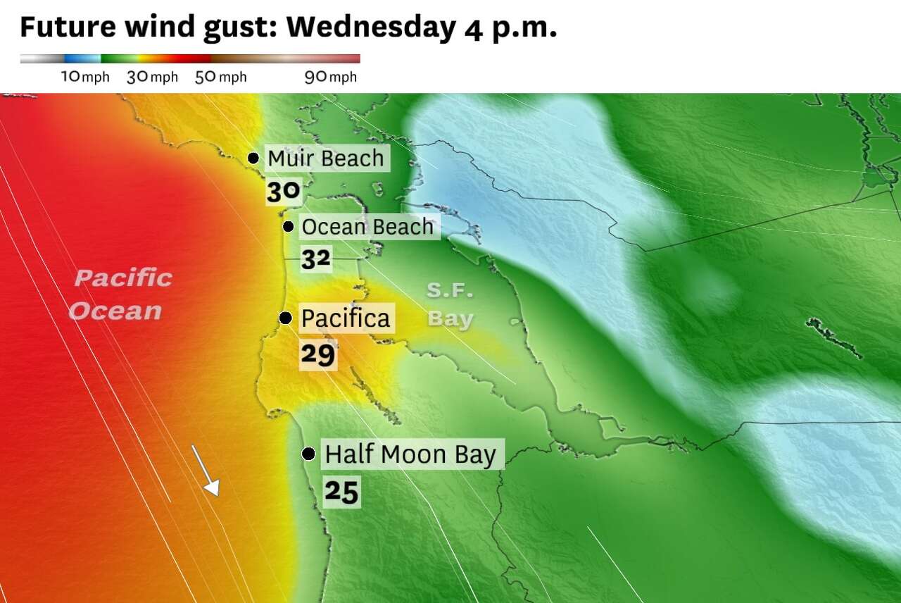 California coast to see high winds - and sunshine, too