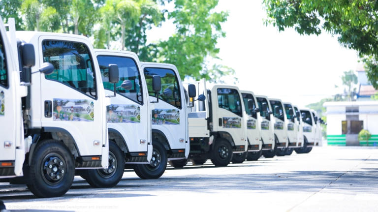 Agency gives away 15 hauling trucks, 2 vans