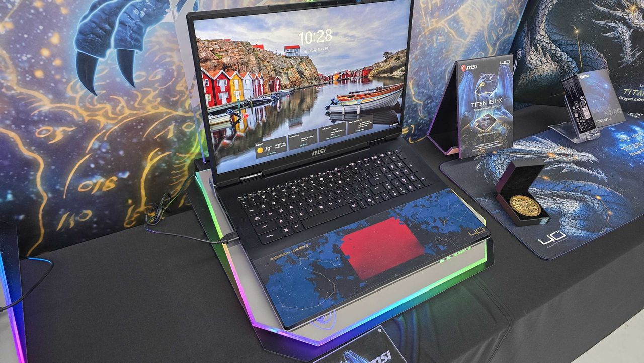 The MSI Titan 18HX Dragon Edition is a maximalist tribute to the brand ...