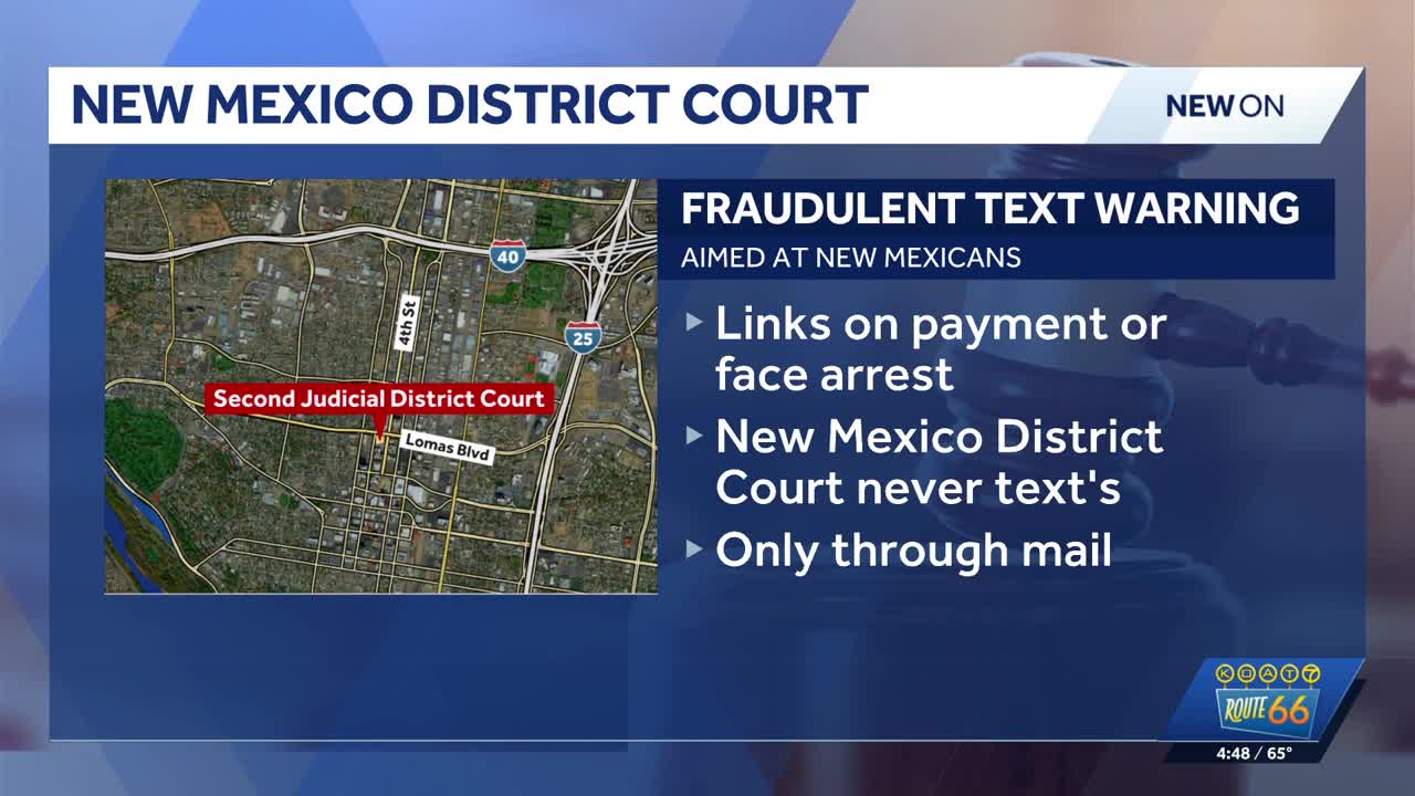 NM district court text scam