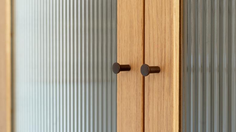 Get a fluted glass cabinet look on a budget with this smart alternative