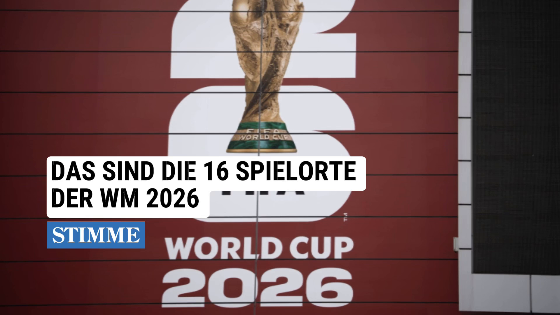 Das sind die 16 Spielorte der WM 2026