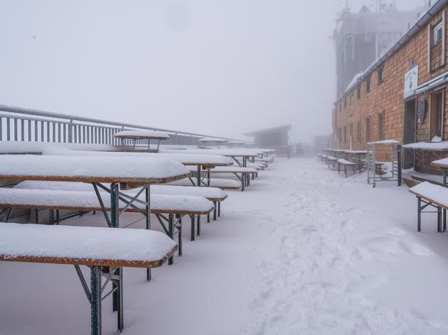Wintereinbruch in Bayern: Bis zu 15 Zentimeter Neuschnee Anfang Juni